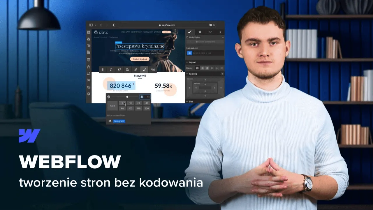 Kurs Webflow - tworzenie stron bez kodowania ∣ strefakursów.pl - kursy i szkolenia on-line